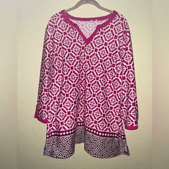 Kim Rogers | Tops | Kim Rodgers Curvy Tunic With 34 Sleeves | Poshmark